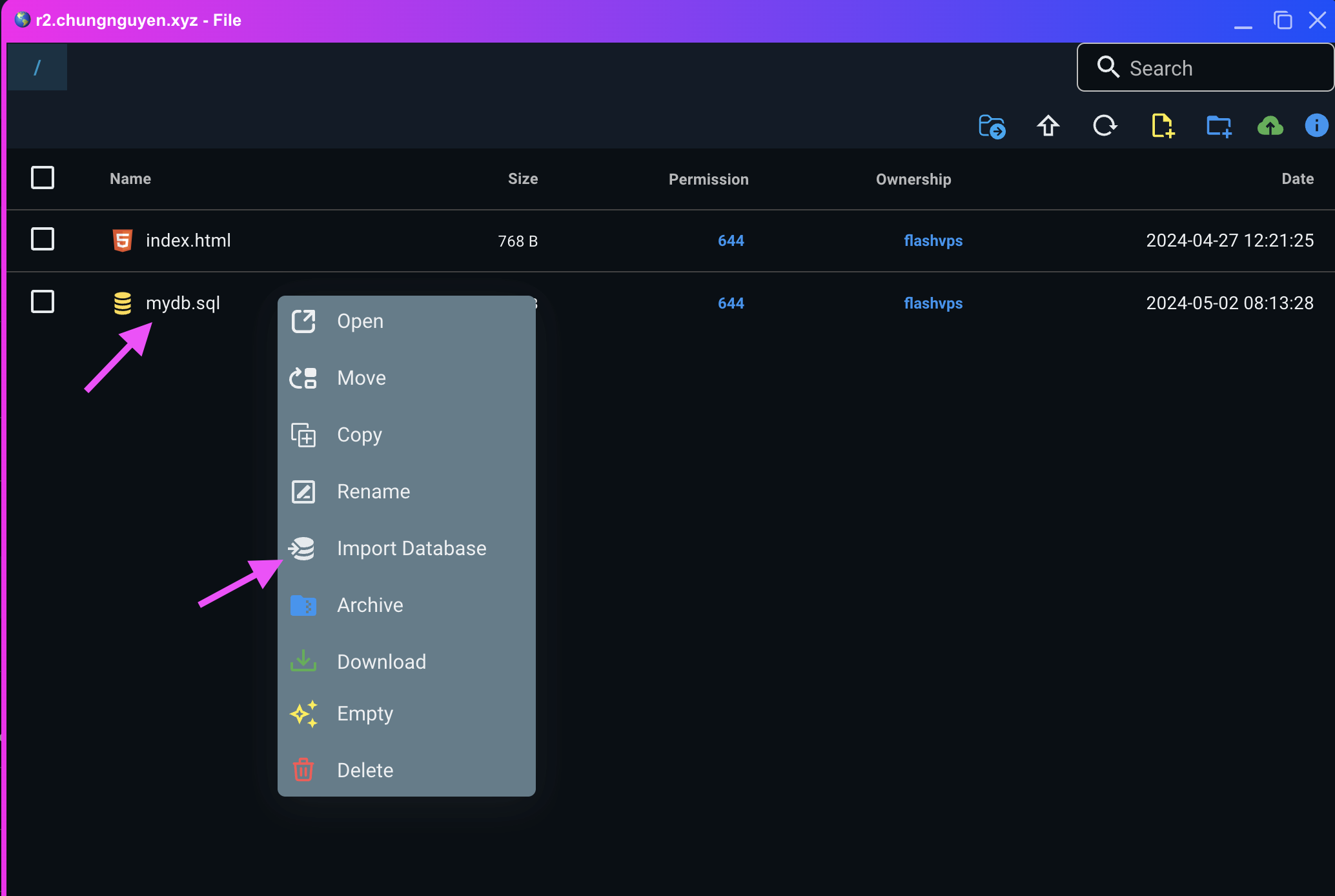 Cơ sở dữ liệu | FlashPanel